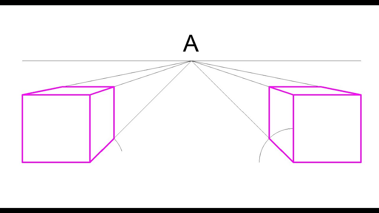 How To: Draw a Simple 1-Point Perspective Object