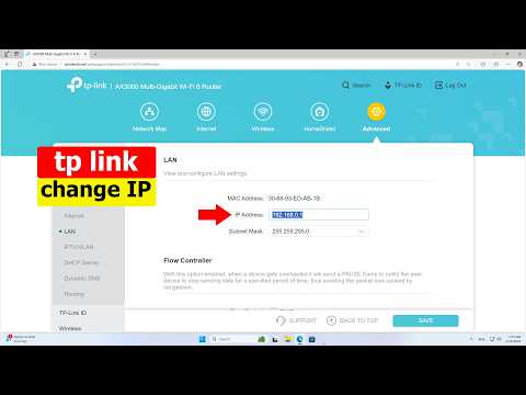 Change 192.168.0.1 IP address on TP-Link router