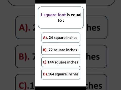 one square foot is equal to |