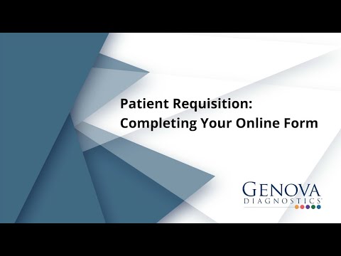 Genova Diagnostics Patient Requisition: Completing Your Online Form
