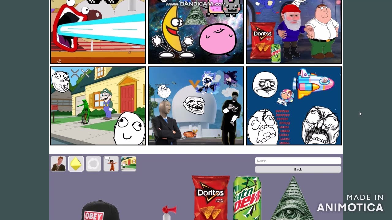 The Meme Multiverse Comic Studio and it was really funny that I remember