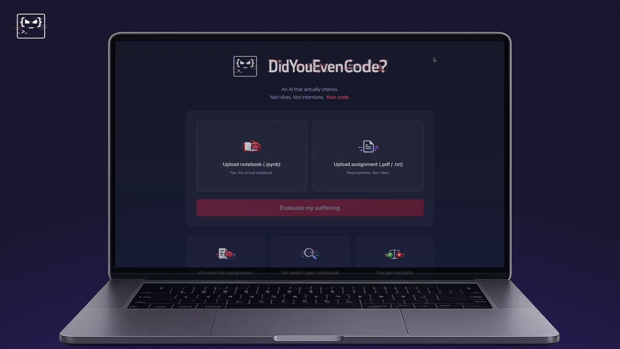 DidYouEvenCode? - AI Assignment Evaluator for Jupyter Notebooks