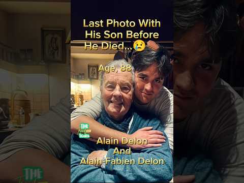 Alain Delon Last Photo With Younger Son 😢💔 #alaindelon #antesedepois #beforeandafter