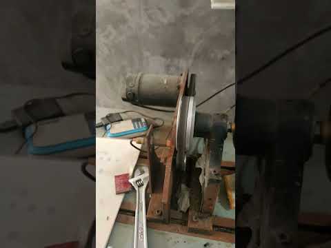 Cross flow fan balancing machine