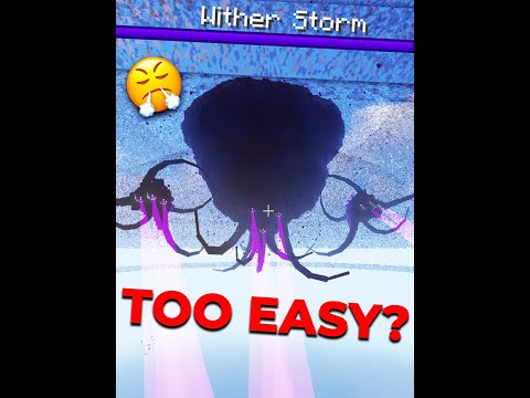 Minecraft Wither Storm Mod Is TOO EASY... #shorts