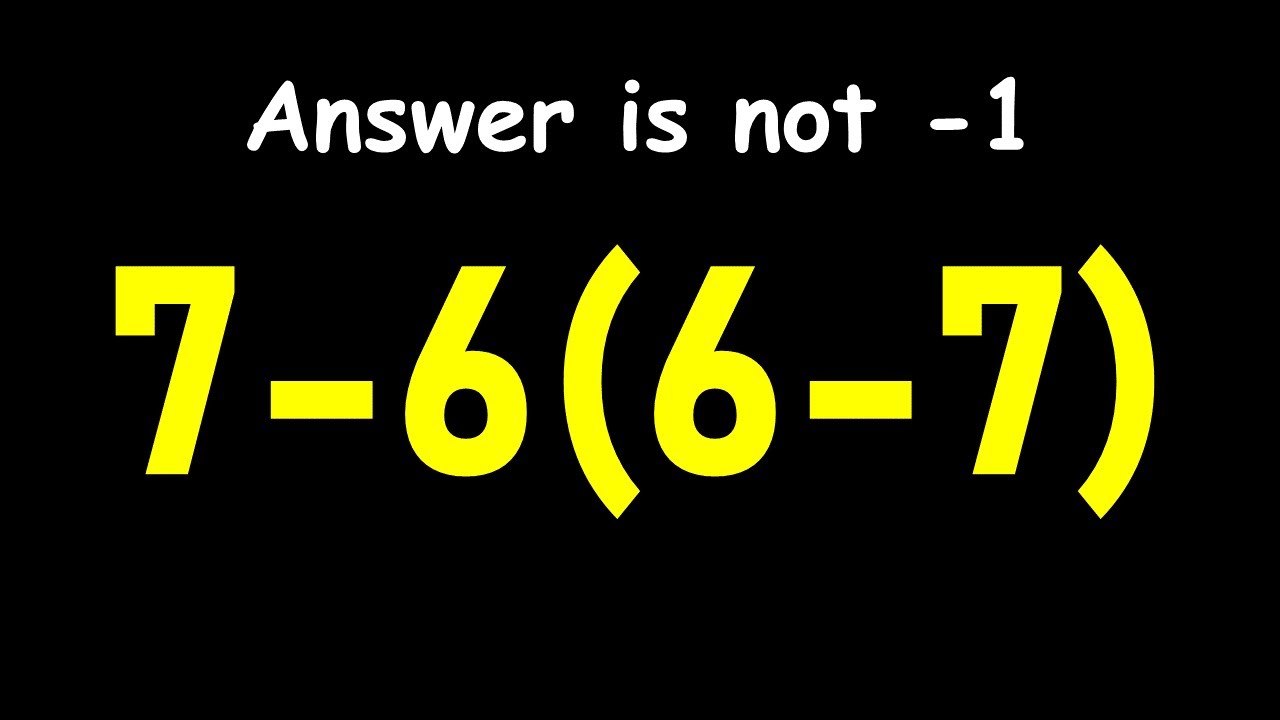 This Simple Math Problem Will Surprise You!
