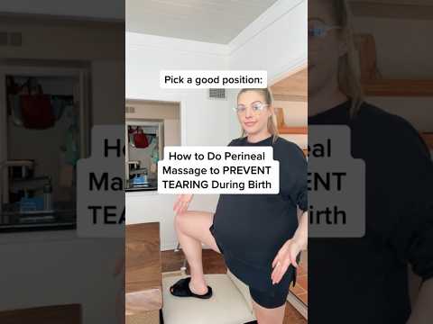 How to do perineal massage to prevent tearing during delivery #pregnancytips