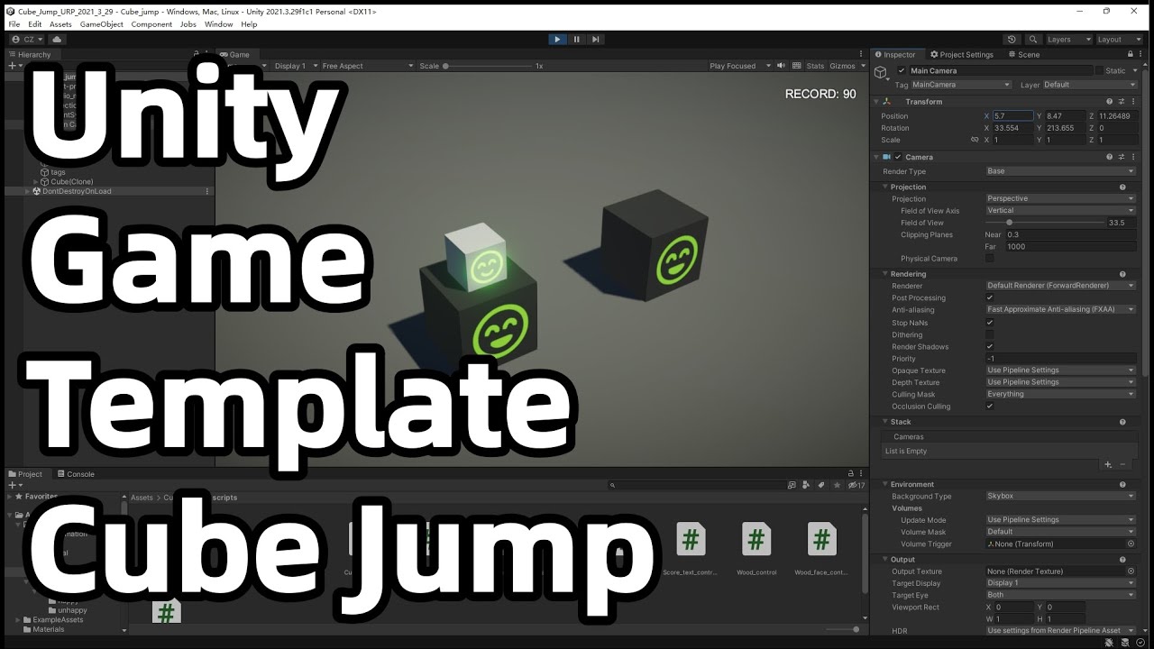 Cube Jump – Complete Unity Game Template | Fun Hyper-Casual Game Project