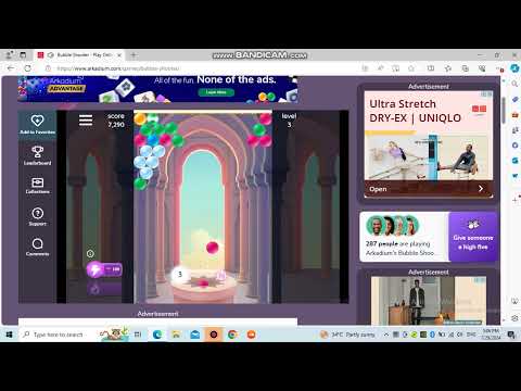 Playing Arkadium's Bubble Shooter(29/7/2024)