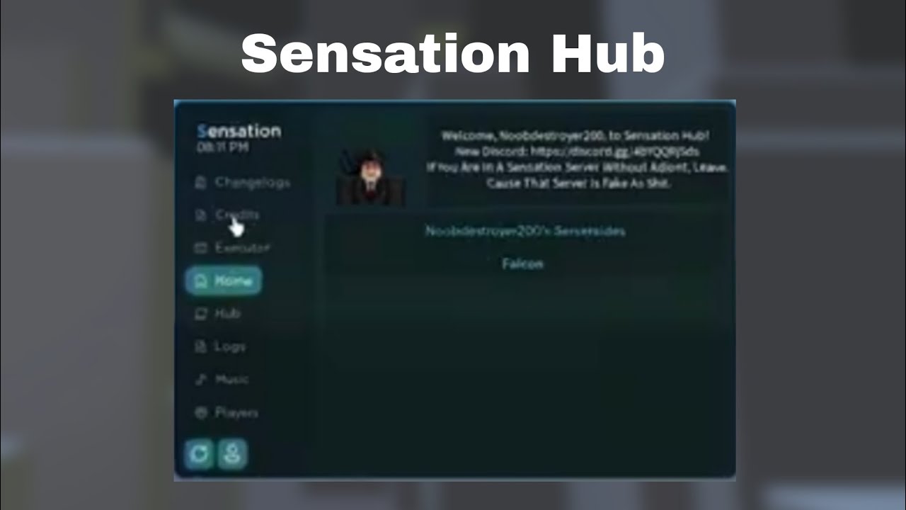 (Roblox Exploiting) Showcasing Sensation Hub! [2024]