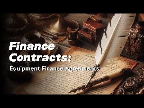 What is an EFA (aka Equipment Finance Agreement)?