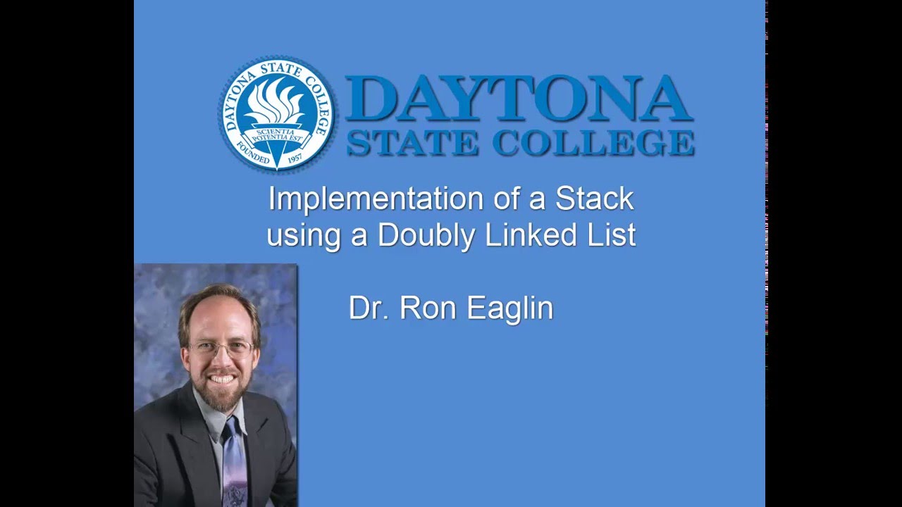 Data Structures - Implementation of a Stack using a Doubly Linked List