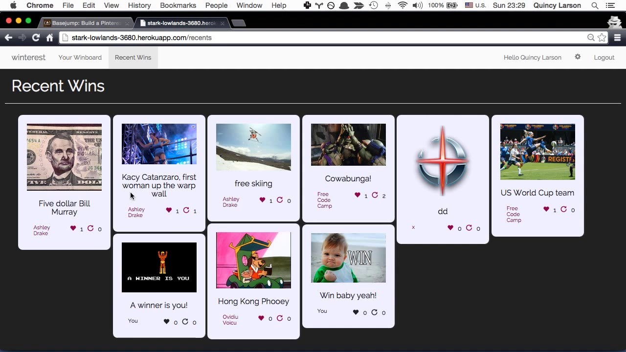 Basejump: Build a Pinterest Clone
