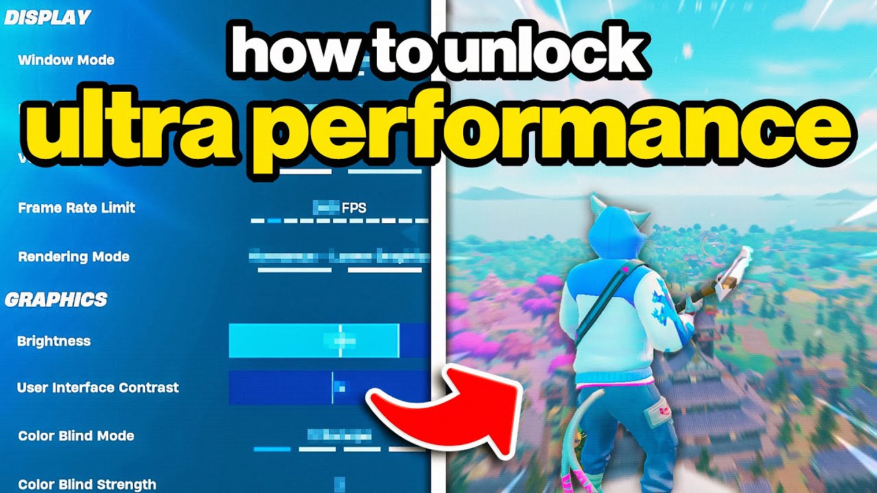 The BEST Performance Mode Settings (Fortnite Chapter 6)