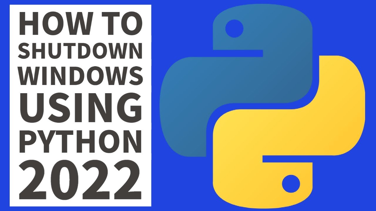 Shutdown Windows Using Python OS System + Source Code
