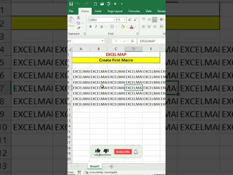 How to Write First Macro in Excel | MS Excel Tutorial