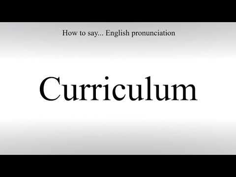 How To Pronounce Curriculum - How To Say: American pronunciation