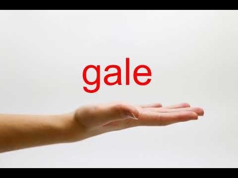 How to Pronounce gale - American English