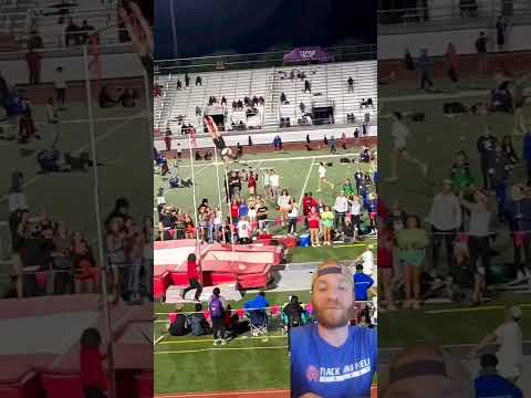 Bryce Barkdull breaks 43 year old Kansas pole vault record #highschool #sports #polevault #kansas