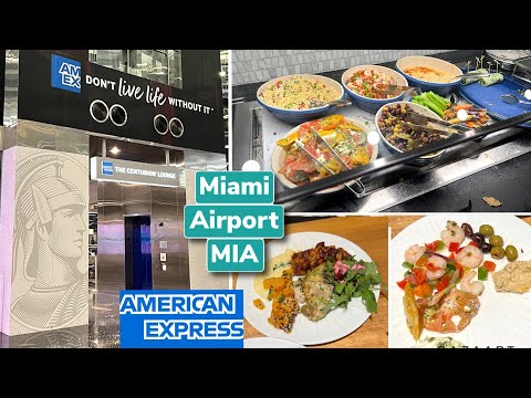 Amex Centurion Lounge Food in Miami MIA Airport