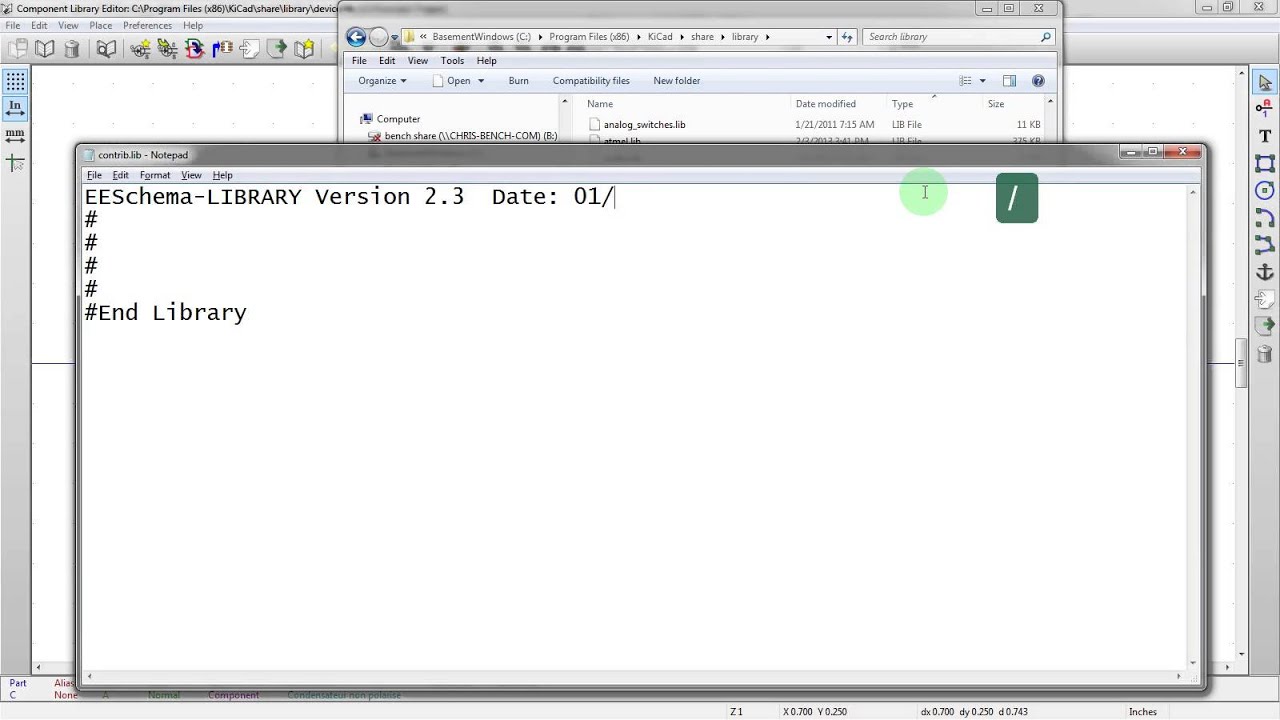 KiCad 3.0 - Creating New Libraries In KiCad