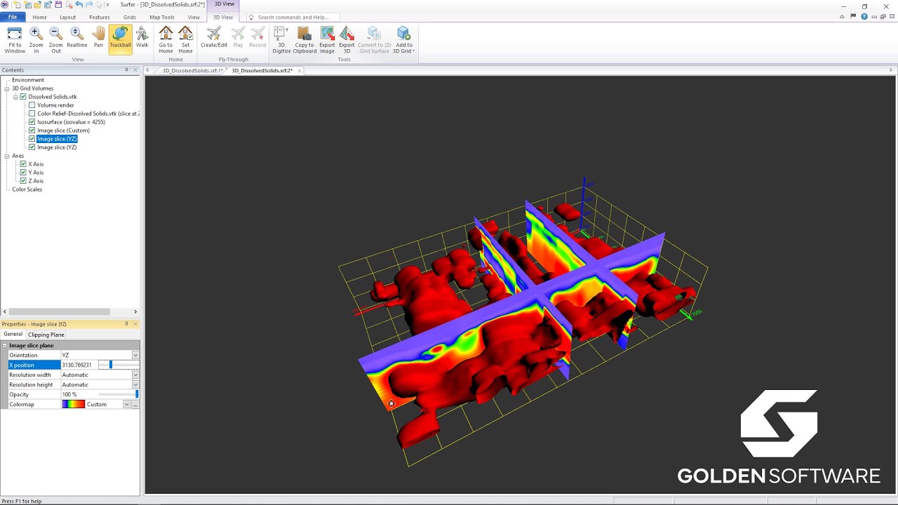 Surfer New Feature: 3D Image Slices