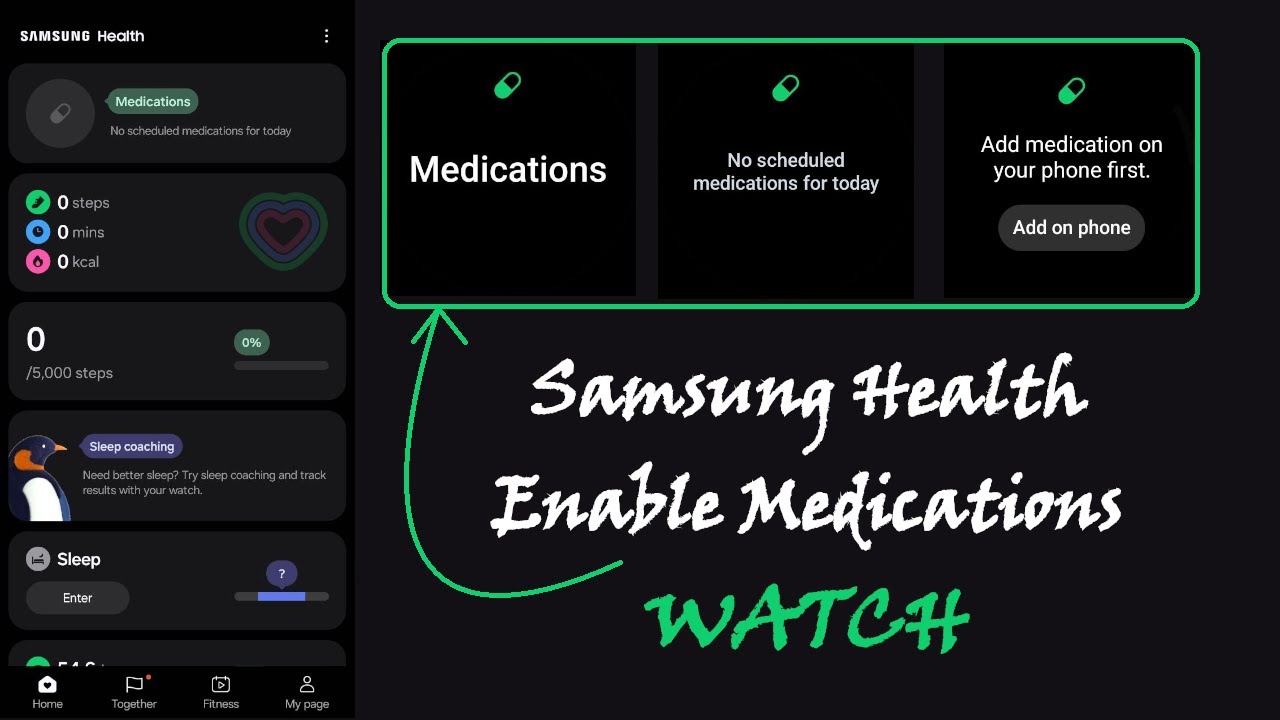 How to Enable the Medications Feature on Your Samsung Health Watch ...