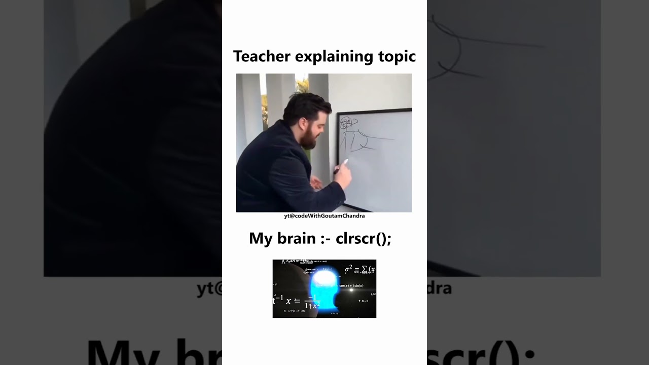 clrscr(); #coding #memes #codingmemes