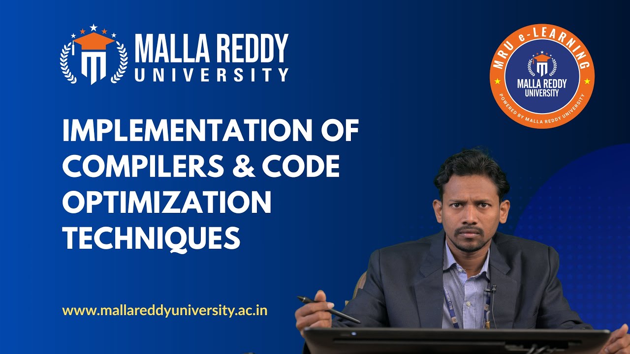 Implementation of Compilers & Code Optimization Techniques | MRU E-Learning