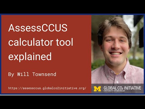 AssessCCUS calculator explained