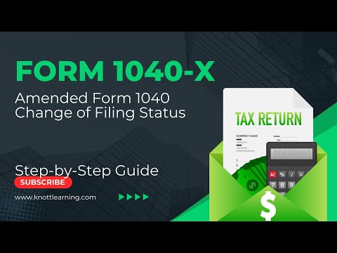 IRS Form 1040-X | How to File an Amended Tax Return - Change of Filing Status Example
