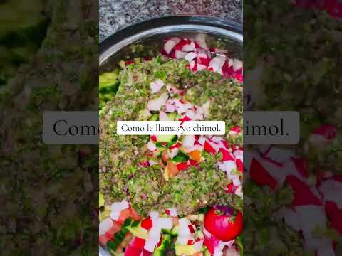 Chimol, ensaladas, pico de gallo #comedia #usa #elsalvador #california