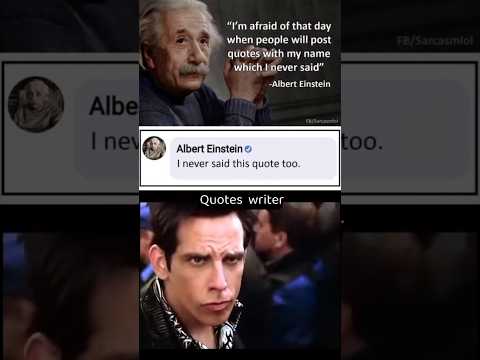 When Einstein got misquoted AGAIN....☠️