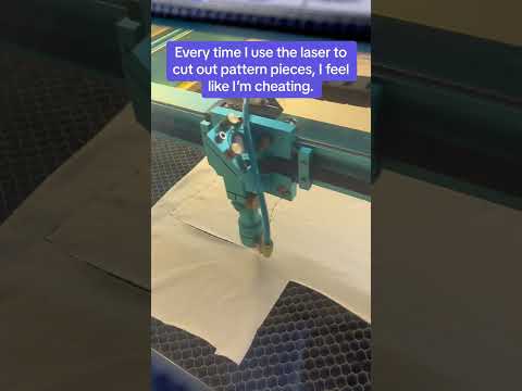 You can cut fabric with a laser! #sewing #lasercutting #sewinghacks