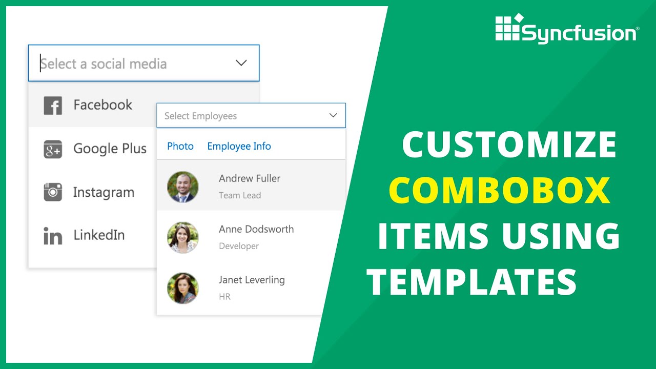 Customize ComboBox Items Using Templates