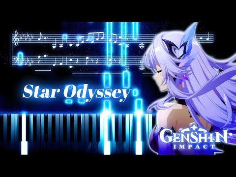 Genshin Impact OST: "Star Odyssey" | Piano Tutorial & Sheet Music