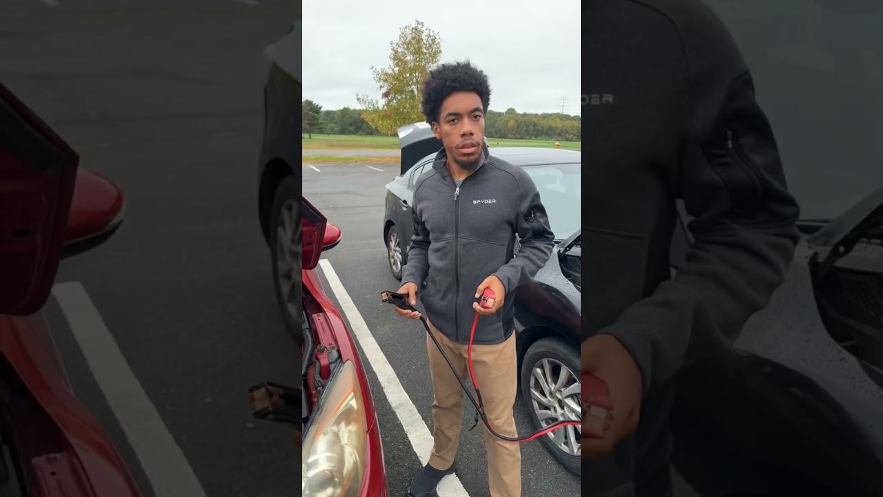 How to Jump a Vehicle with a Dead Battery.🔋 #CarBatteryJump #DeadBattery #VehicleJumpStart