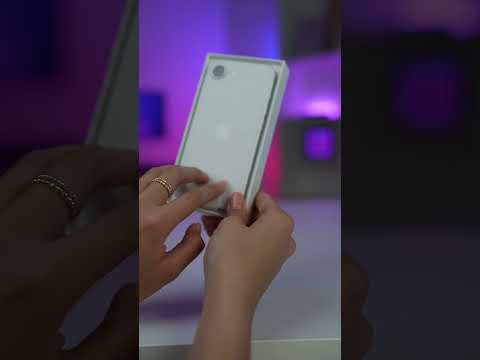 White iPhone 16e Unboxing. Like and follow for a chance to win this 📲 #iphone16e #apple