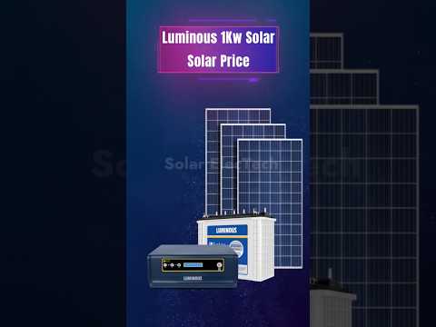 Luminous 1 Kw Solar system Price | Best Solar system For Home | Inverter Battery For Home
