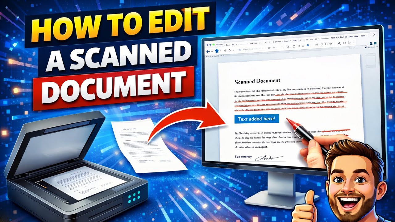How to Edit a Scanned Document :Tutorial