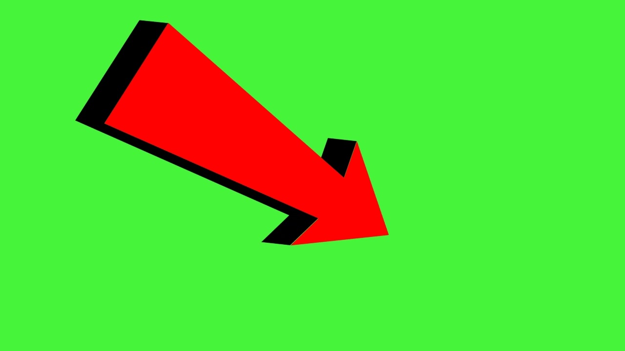 arrow blinking green screen