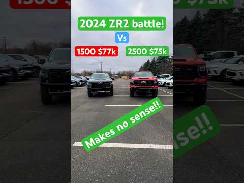 battle of the 2024 Silverado 1500 vs 2500 ZR2...which is the better truck?