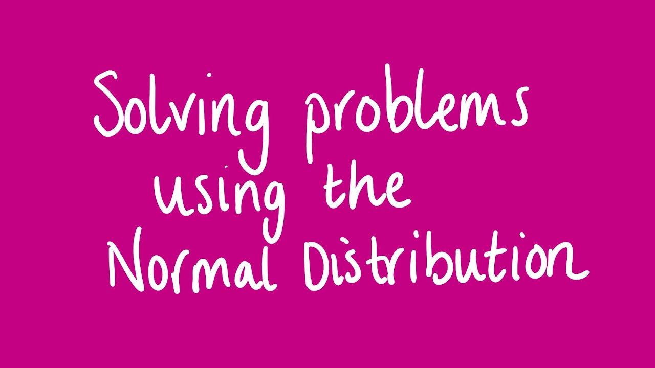 Solving problems using the normal distribution | Unit 3 and 4 VCE Maths Methods