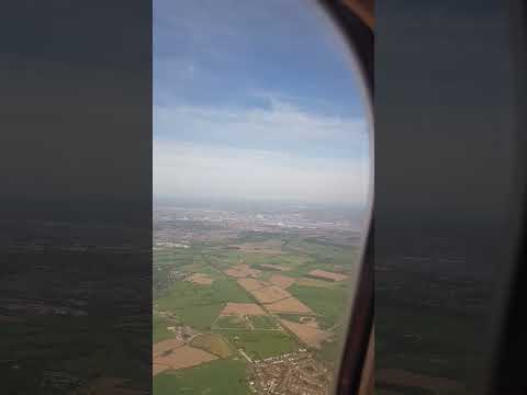 landing at liverpool John Lennon airport uk