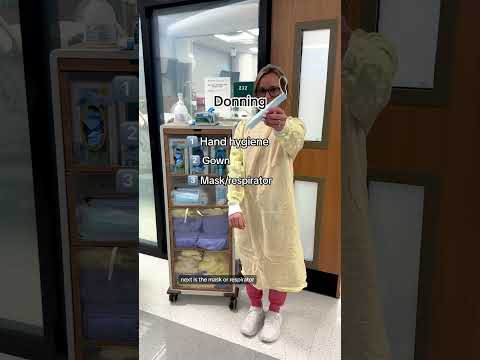 Donning & Doffing PPE #nursingschool #RN #BSN #nursehumor