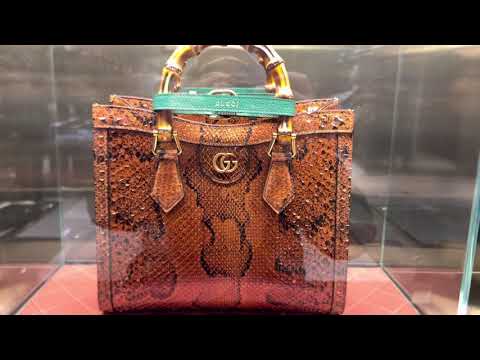 Gucci Diana Python Handbag