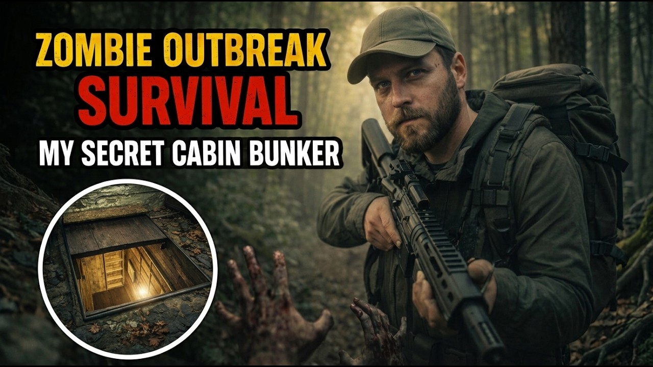 ZOMBIE OUTBREAK: I Built a Shelter Inside a Cabin With a Secret