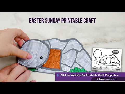 Printable Easter Craft for Kids: The Empty Tomb