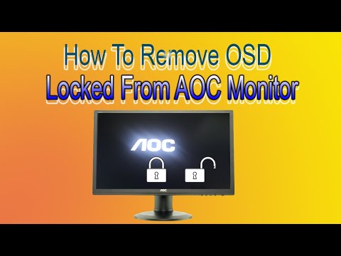 How To Remove OSD Locked From AOC Monitor. AOC Monitor Osd locked Unlocked#osd #locked #aoc