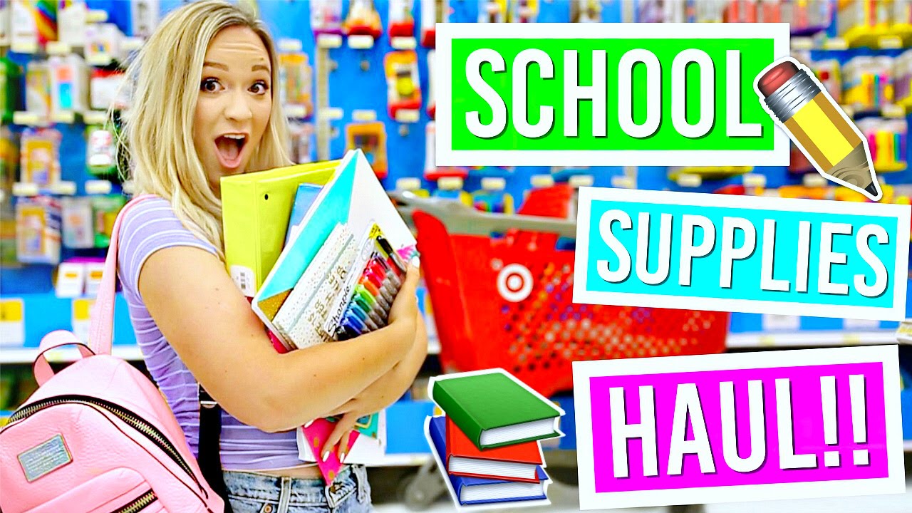 Back to School Supplies Haul!! Alisha Marie